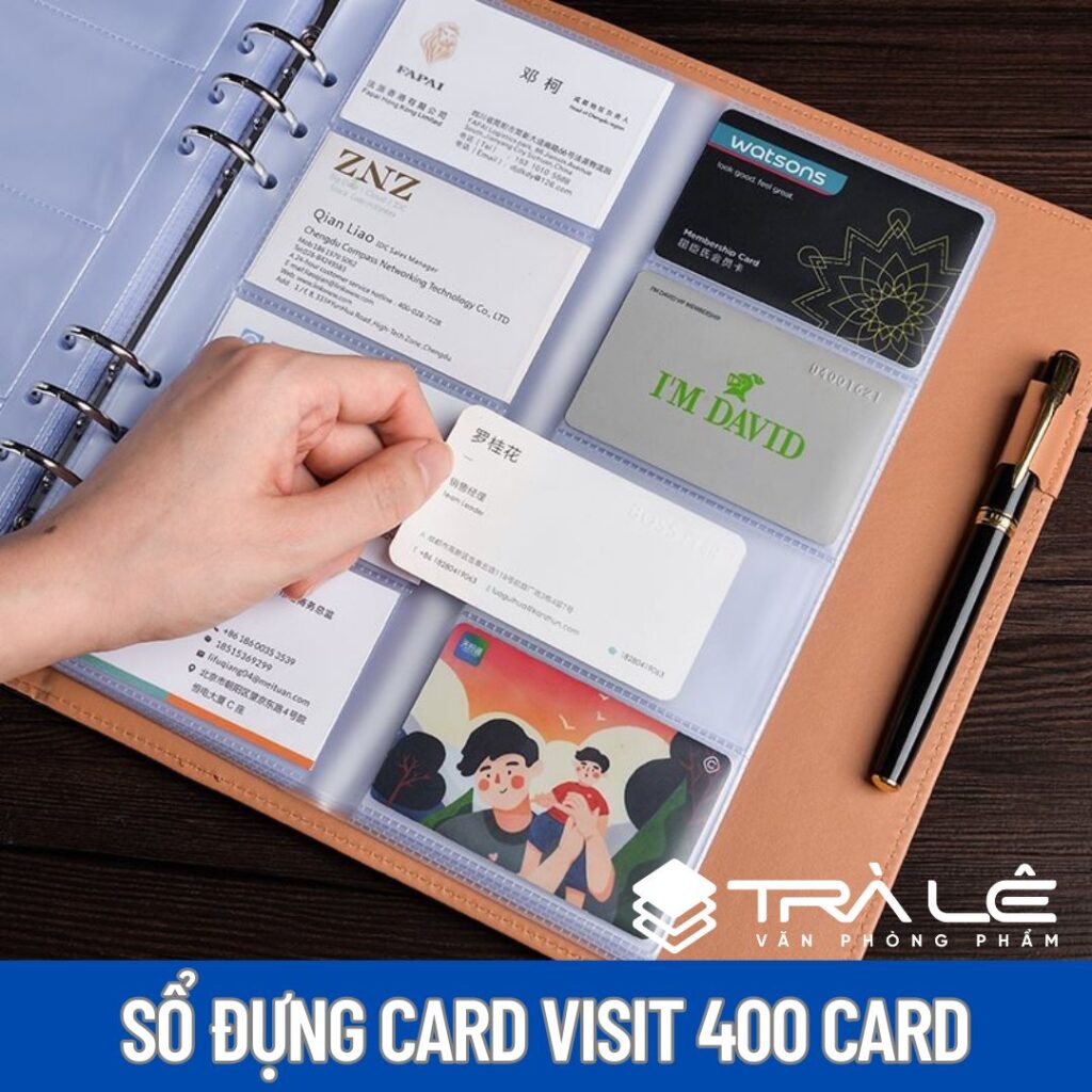 Sổ đựng card visit 400 card - Văn Phòng Phẩm Trà Lê